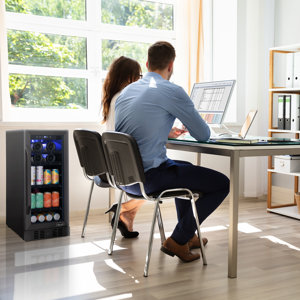 Newair Flipshelf 15" 80 Can Or 33 Bottle, Built-In Or Freestanding Wine And Beverage Fridge ...